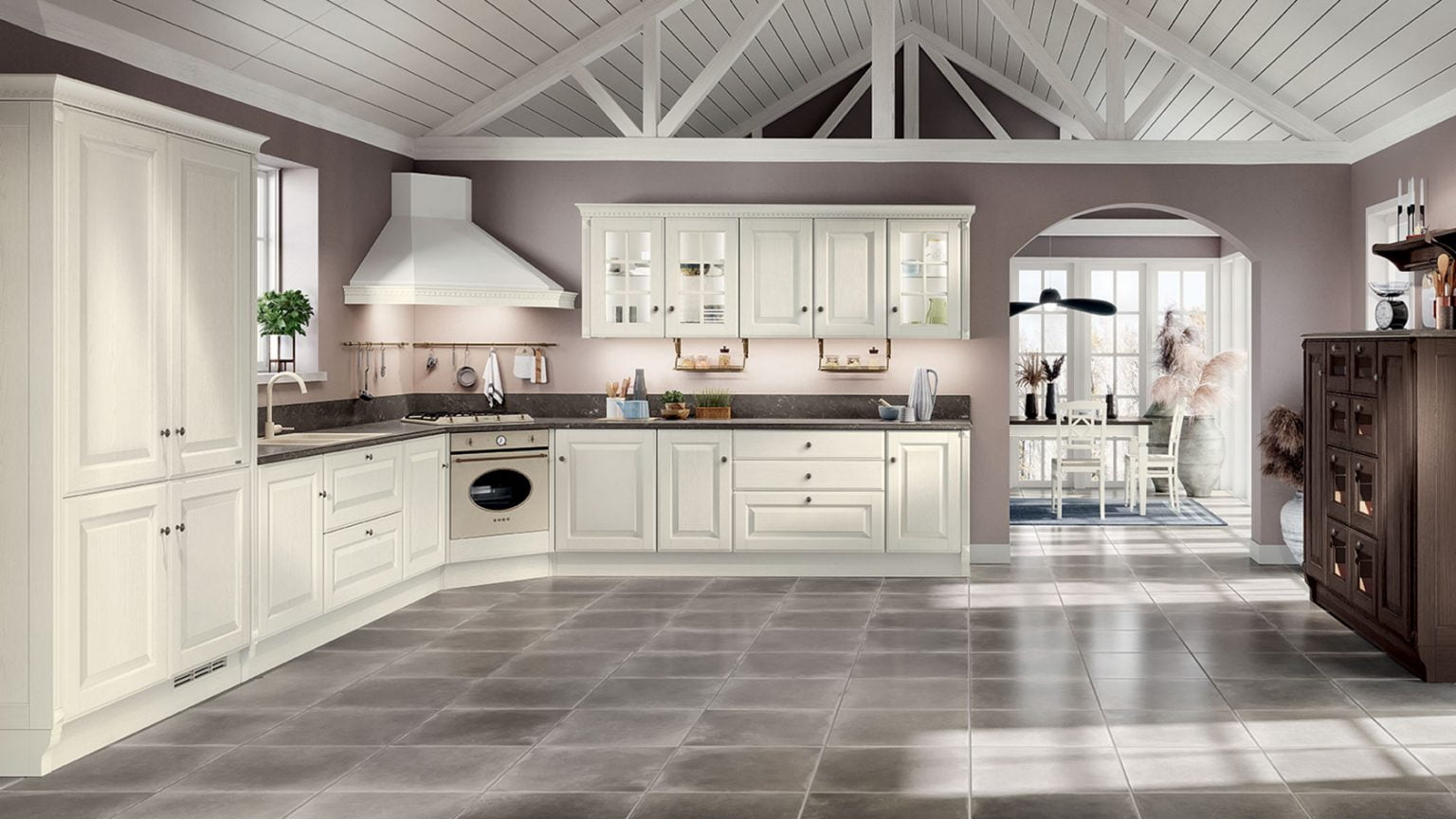 Modele mobila italiana Scavolini. Living, Bucatarie, Baie